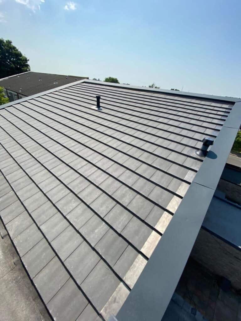 Re-roof using Mini Stonewold Tiles - Hodgson Roofing |Flat Roofing ...